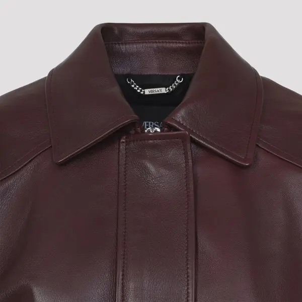 Versace Bufalo Leather Blouson