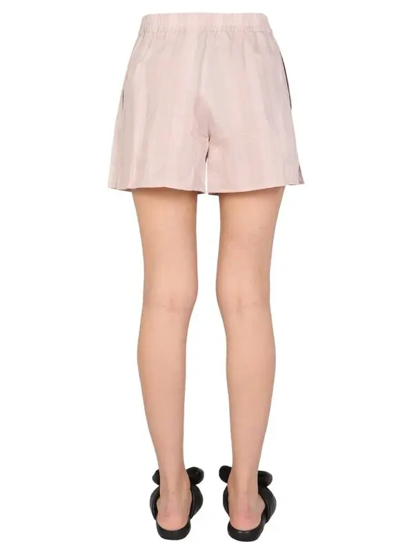 Off-White Striped Pattern Shorts