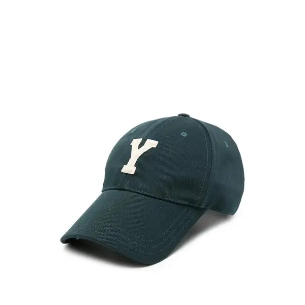 Saint Laurent Logo Patch Baseball Cap - Green