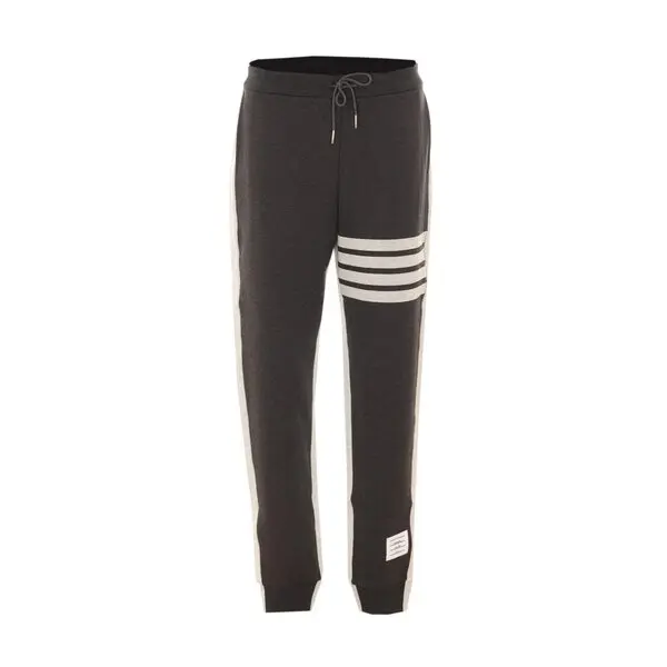 Thom Browne 4bar Colourblock Jogger Pants - Gray