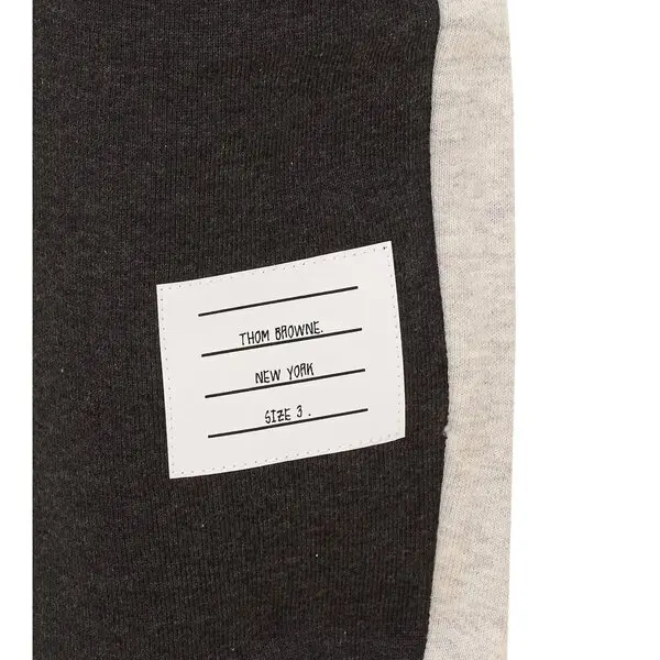 Thom Browne 4bar Colourblock Jogger Pants - Gray