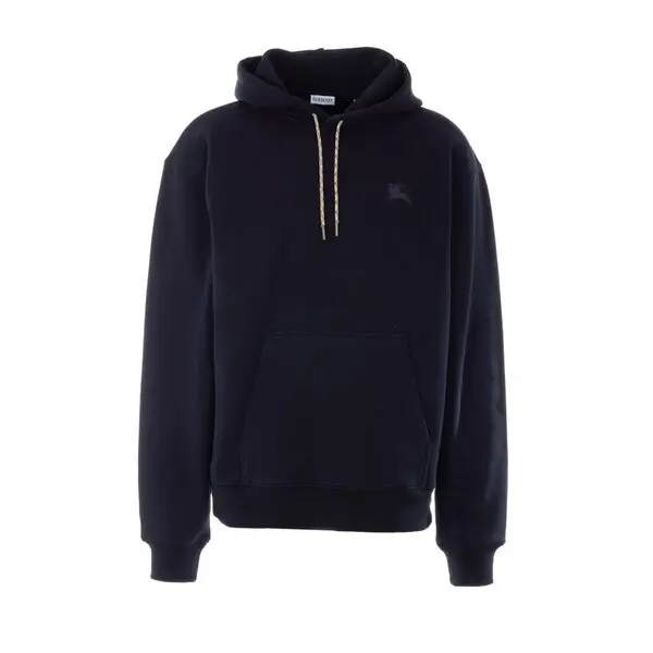Burberry Reilly Hoodie With Check Patch - Black