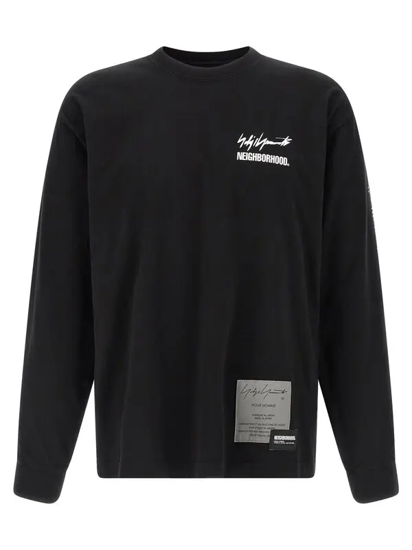 Yohji Yamamoto Nh 'ls Tee' T-shirt - Black