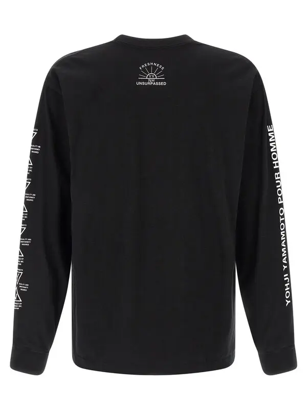 Yohji Yamamoto Nh 'ls Tee' T-shirt - Black