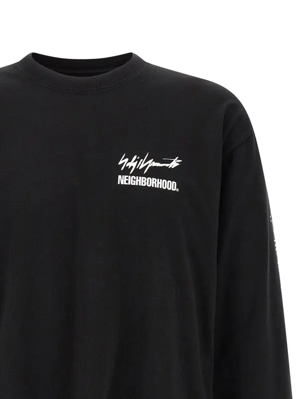 Yohji Yamamoto Nh 'ls Tee' T-shirt - Black