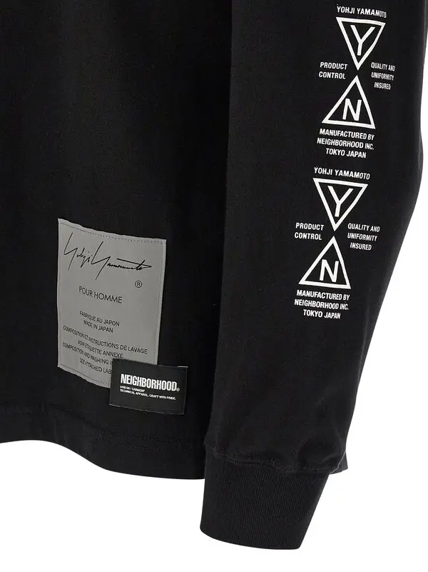 Yohji Yamamoto Nh 'ls Tee' T-shirt - Black