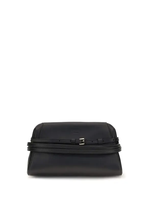 Moschino Belt-detail Clutch - Black