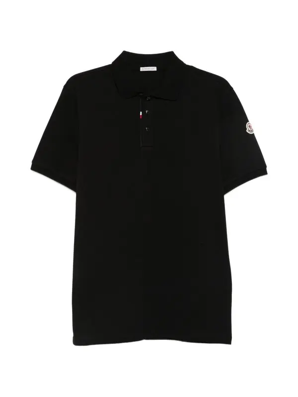 Moncler Logo Cotton Polo Shirt - Multicolor