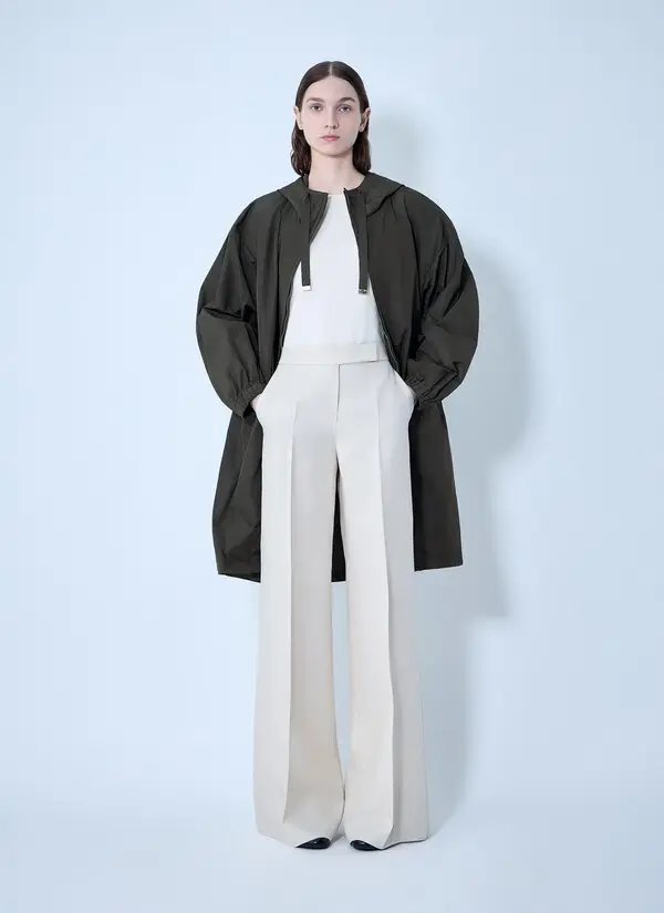 Max Mara Badesse Tailored Linen Pants - Cream