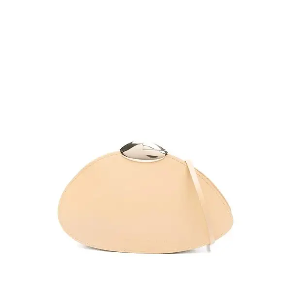 Benedetta Bruzziches Calf Leather Clutch Bag - Cream