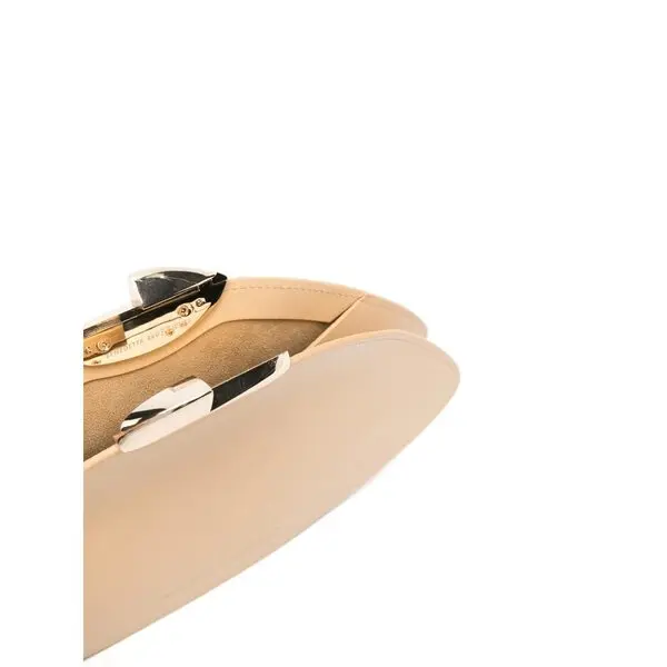 Benedetta Bruzziches Calf Leather Clutch Bag - Cream