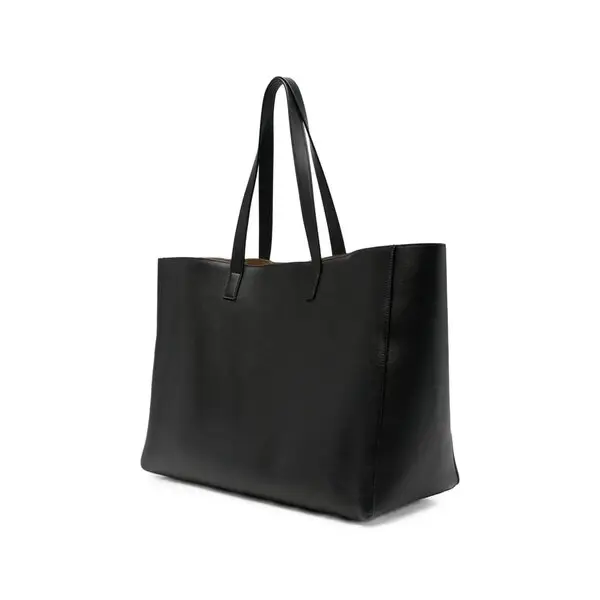 Saint Laurent Leather Tote Bag - Black