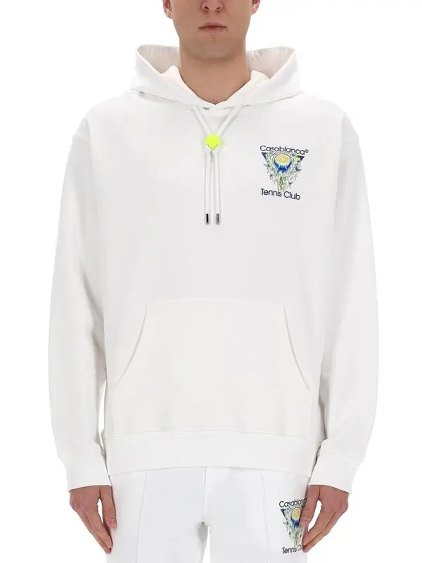 Casablanca Tennis Club Icon Sweatshirt - White