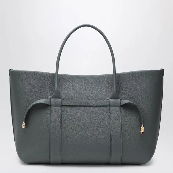 Loro Piana Ghiera Shopper Large In Ash Grey - Gray