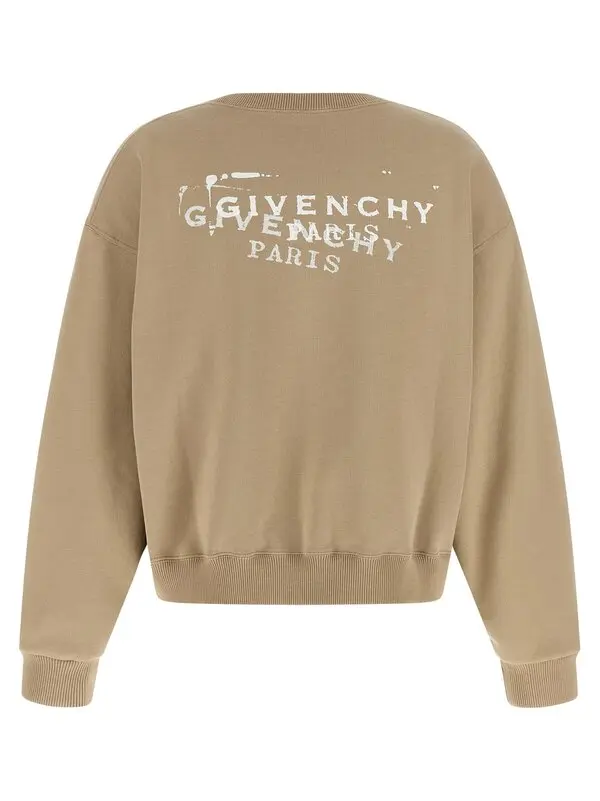 Givenchy Logo Stamp Sweatshirt - Cream