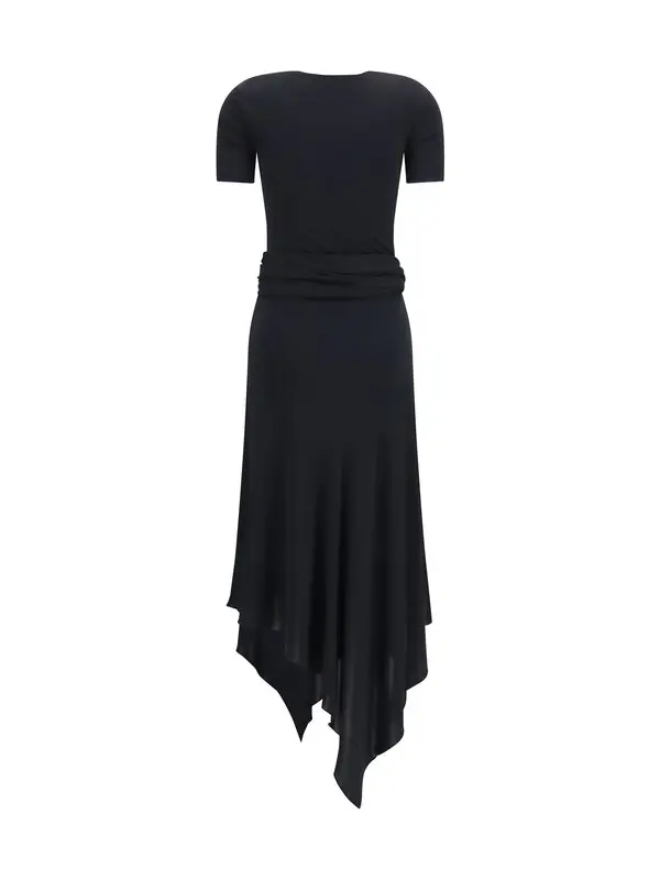 Alaïa Belted Jersey Dress