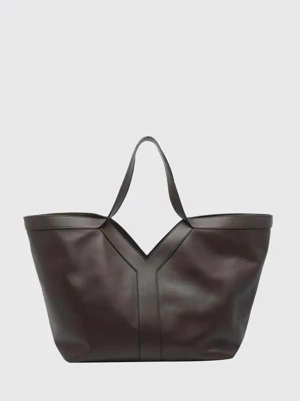 Saint Laurent Y Tote Leather Bag - Green
