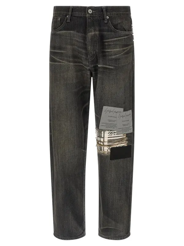 Yohji Yamamoto Savege Denim' Jeans × Nh - Black