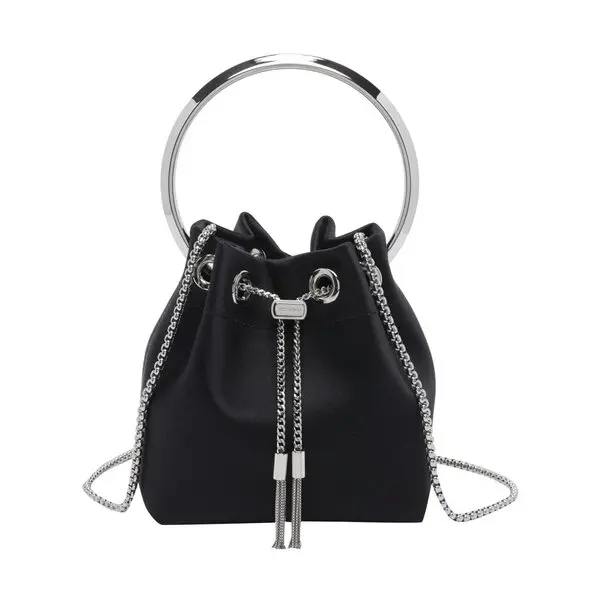 JIMMY CHOO Bon Bon Bucket Bag - Black