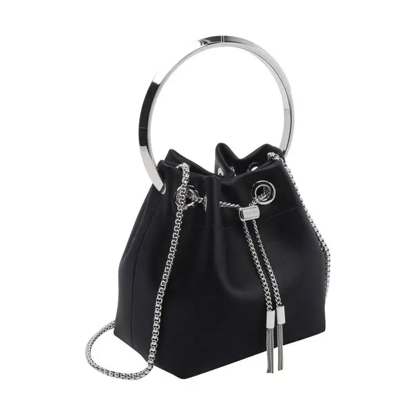 JIMMY CHOO Bon Bon Bucket Bag - Black