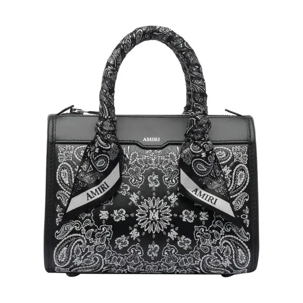 Amiri Micro Bandana Triangle Handbag - Black