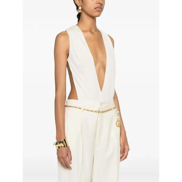 Saint Laurent Neutrals Tops Vests & Tank Tops