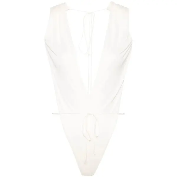 Saint Laurent Neutrals Tops Vests & Tank Tops - Cream