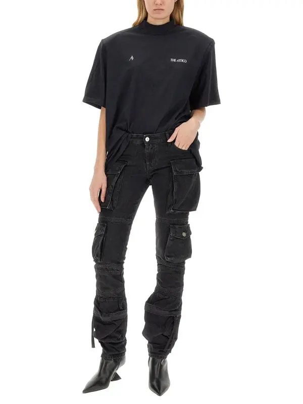 Attico Cargo Jeans - Black