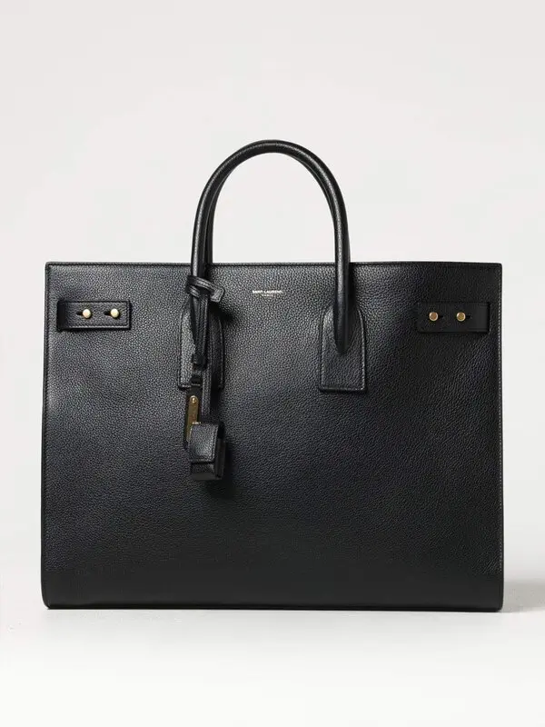 Saint Laurent Sac De Jour Grained Leather Bag - Black