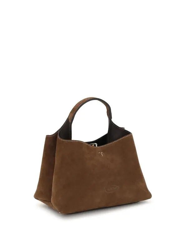 TOD'S Suede Handbag - Brown