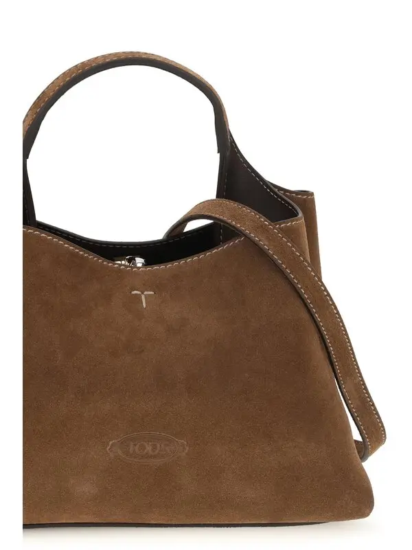 TOD'S Suede Handbag - Brown