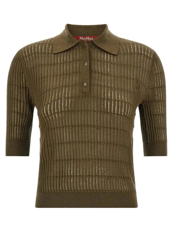 Max Mara Mstgallo' Polo Shirt - Green