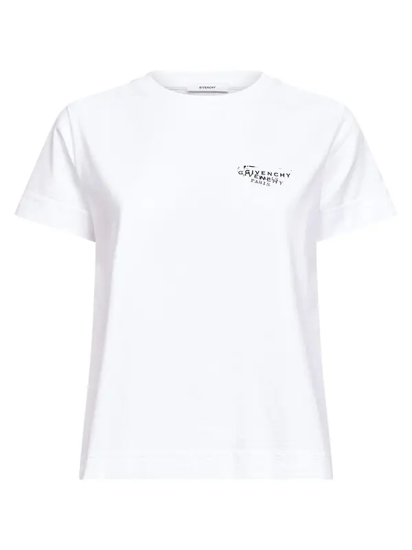 Givenchy White Stamp Print T-shirt