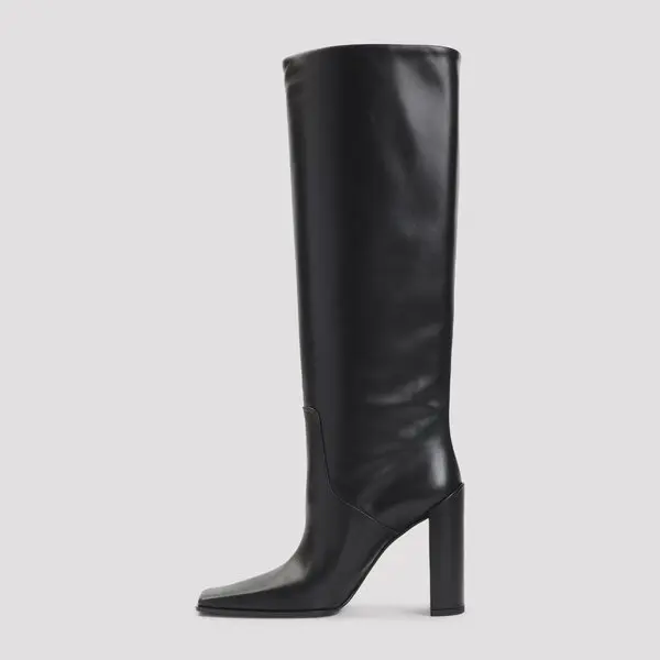 Alaïa 90 Calf Leather Knee High Boots