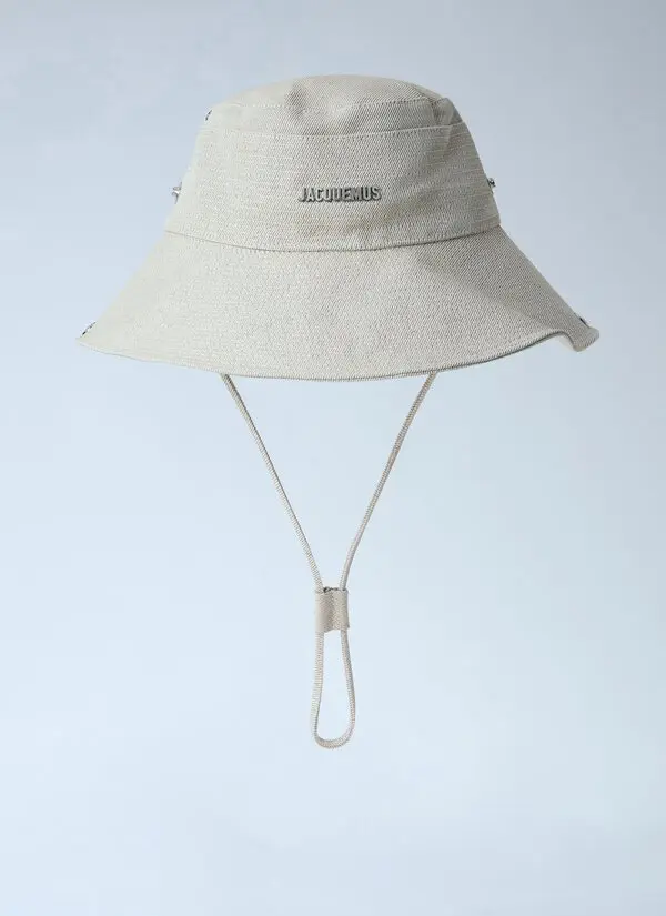 Jacquemus Le Bob De-nîmes Bucket Hat - White