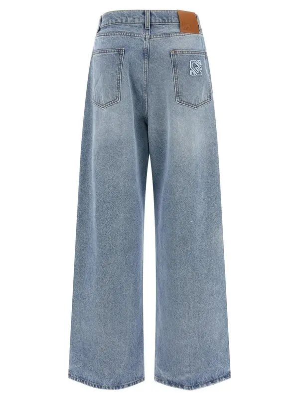Giuseppe Di Morabito Crystal Appliqué Denim Jeans