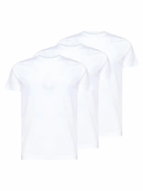 Prada Abbigliamento White Cotton Jersey 3-pack T-shirt