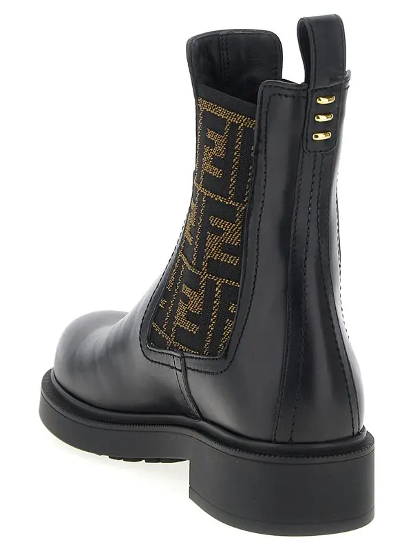 Fendi Filo' Ankle Boots - Black