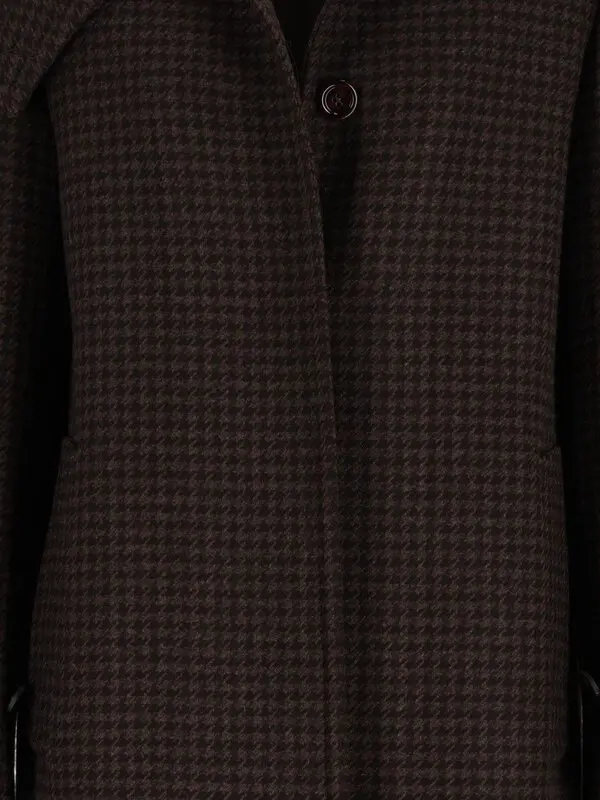 Tagliatore Wool Long Coat - Multicolor