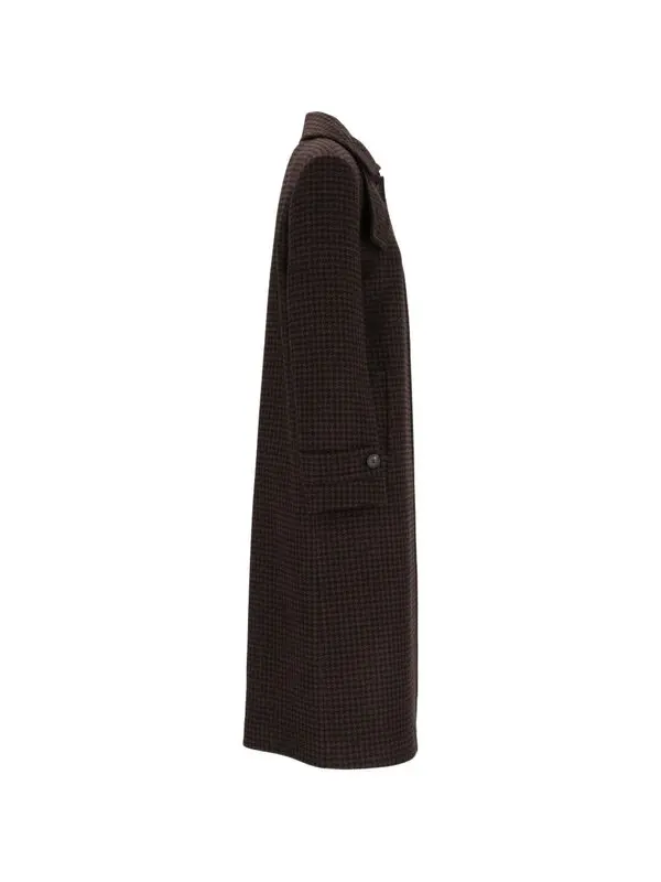 Tagliatore Wool Long Coat - Multicolor
