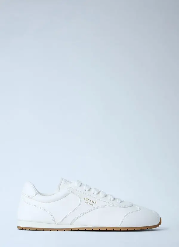 Prada Nappa Leather Sneakers - White