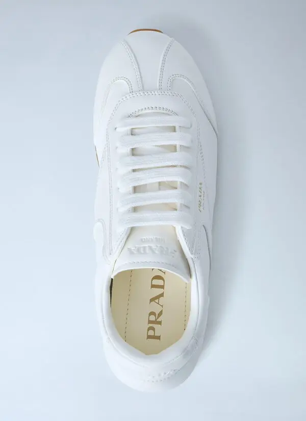 Prada Nappa Leather Sneakers - White