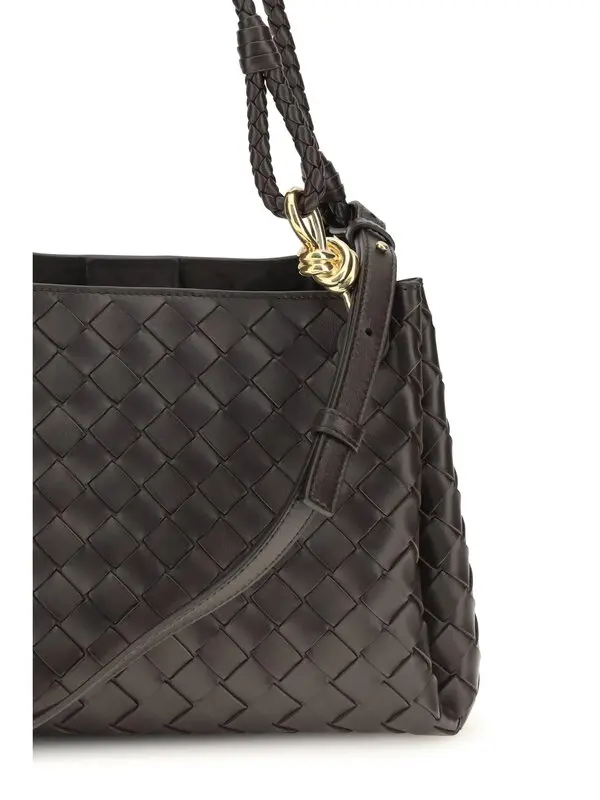 Bottega Veneta Intrecciato Shoulder Bag - Brown