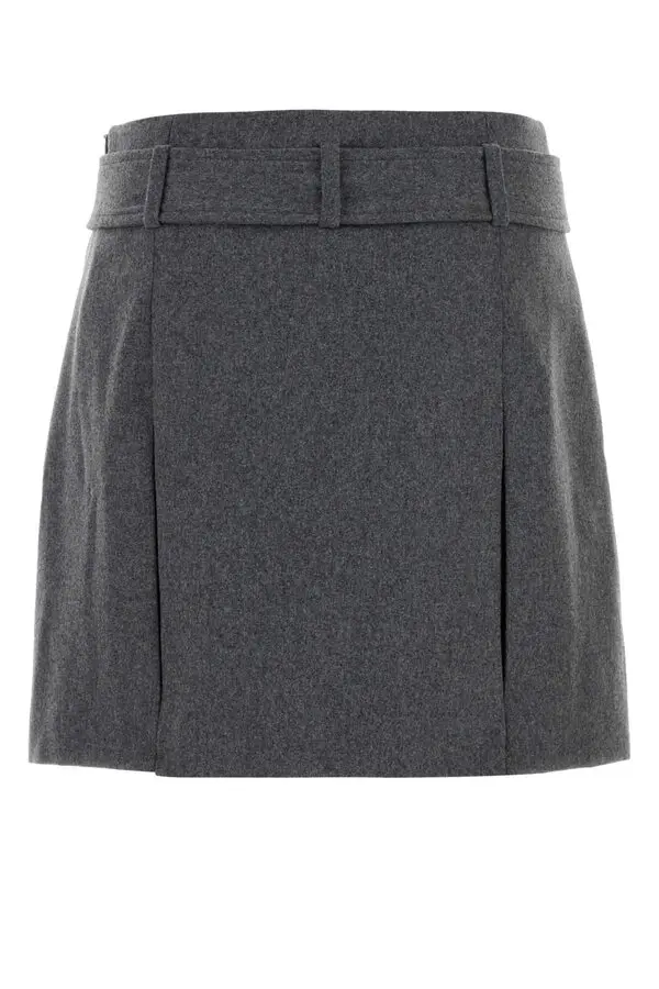 A.p.c. Flannel Cecile Mini Skirt - Gray