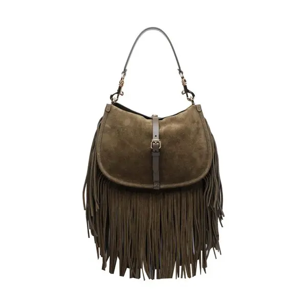 Etro Medium Suede Pony Shoulder Bag