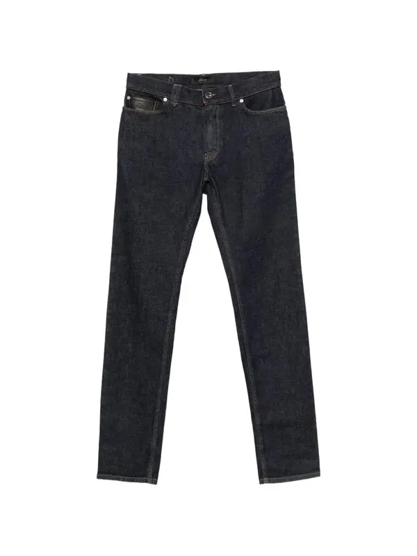 Brioni Cotton And Cashmere Denim Jeans