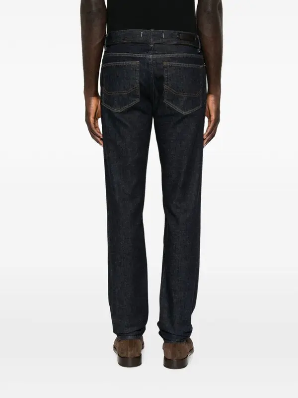 Brioni Cotton And Cashmere Denim Jeans