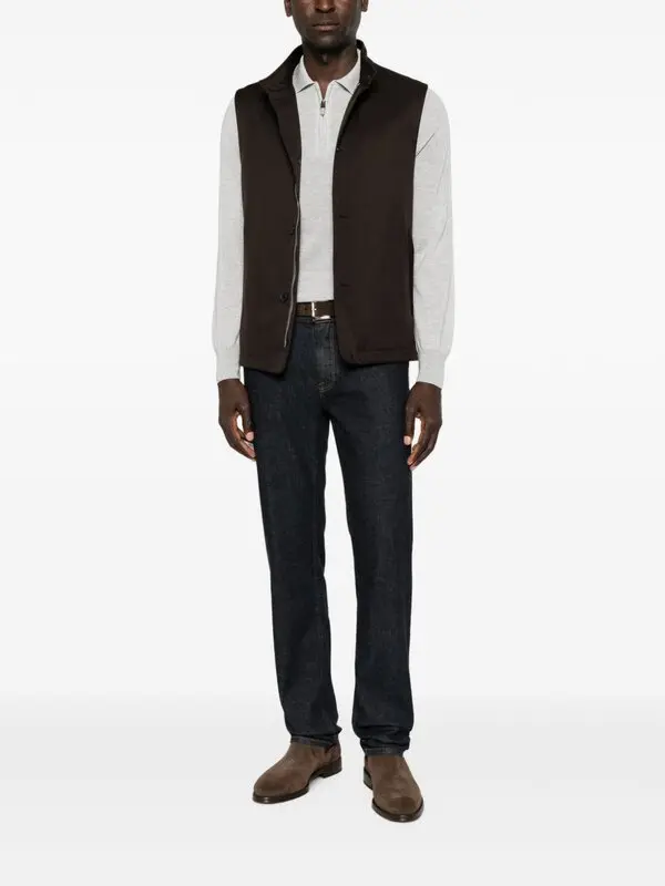Brioni Cotton And Cashmere Denim Jeans