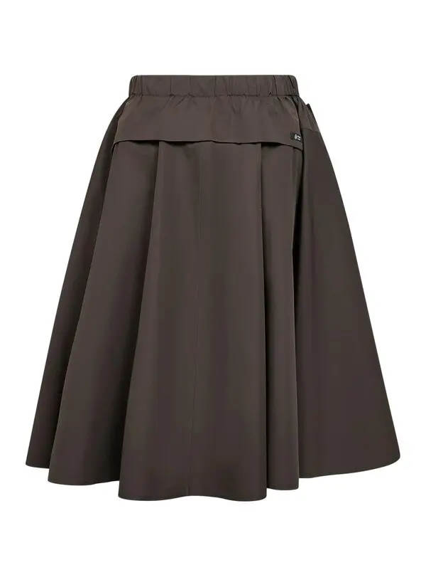 Prada Technical Canvas Circle Midi Skirt - Multicolor