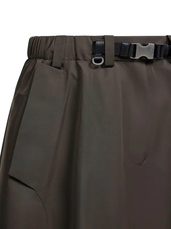 Prada Technical Canvas Circle Midi Skirt - Multicolor